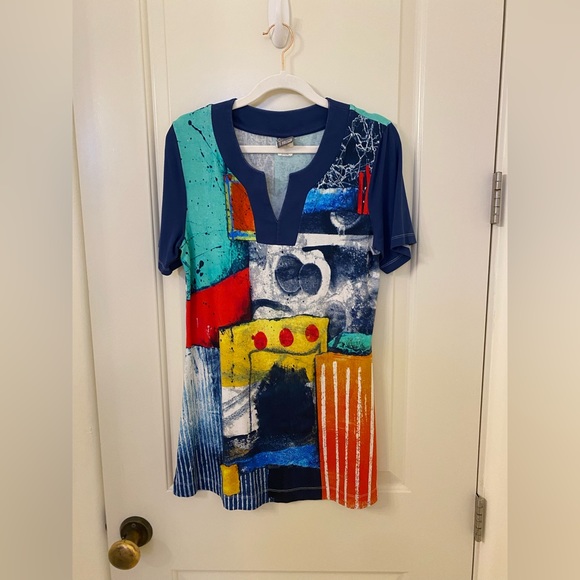 Dolcezza | Tops | Simply Art By Dolcezza Sleeveless Abstract Top Size S ...